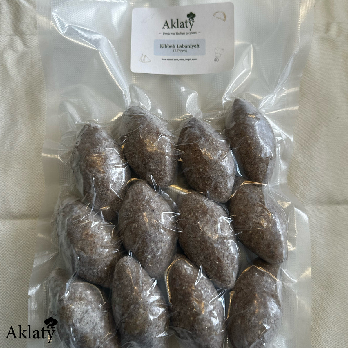 Uncooked Kibbeh Labaniyeh (12 Pieces) – AklatyCanada